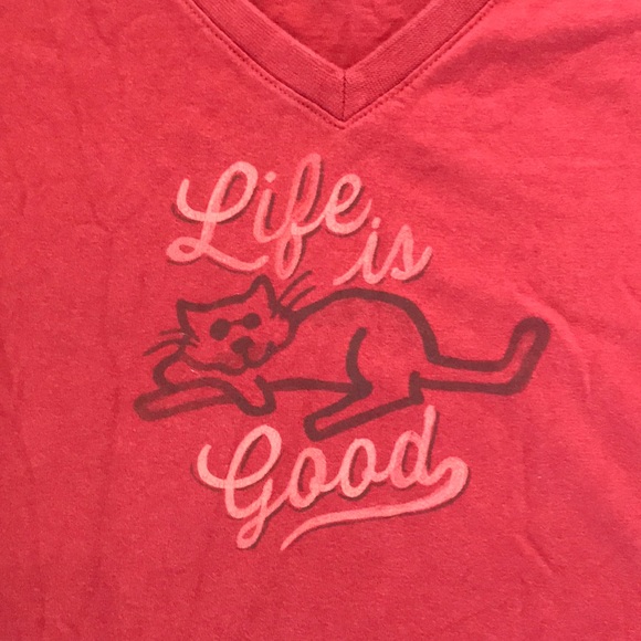 Life Is Good | Tops | Live Is Good Cat Lovers Shirt | Poshmark
